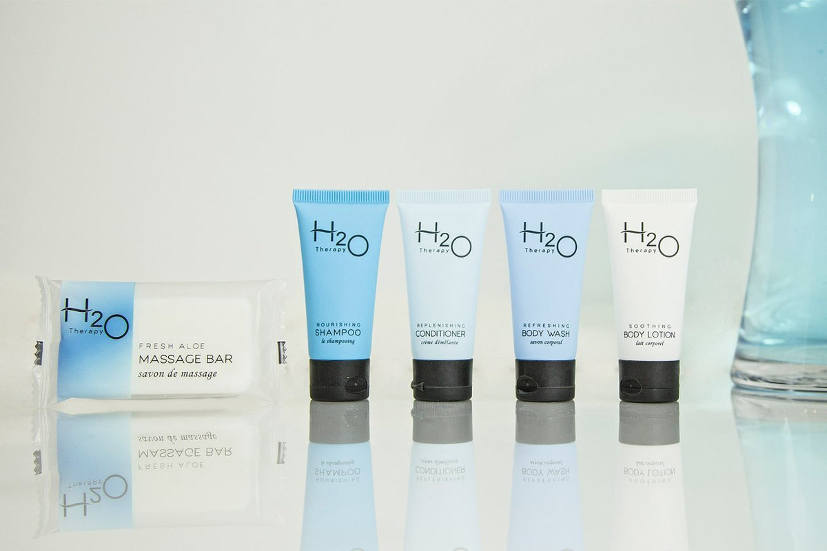 Hotel body wash. H20 Earth-conscious collection, 1 oz/30ml. 300 items ...